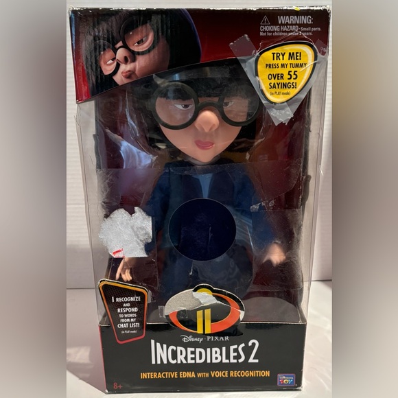 Disney | Toys | Disney Pixar Incredibles 2 Edna Doll Interactive 55 ...